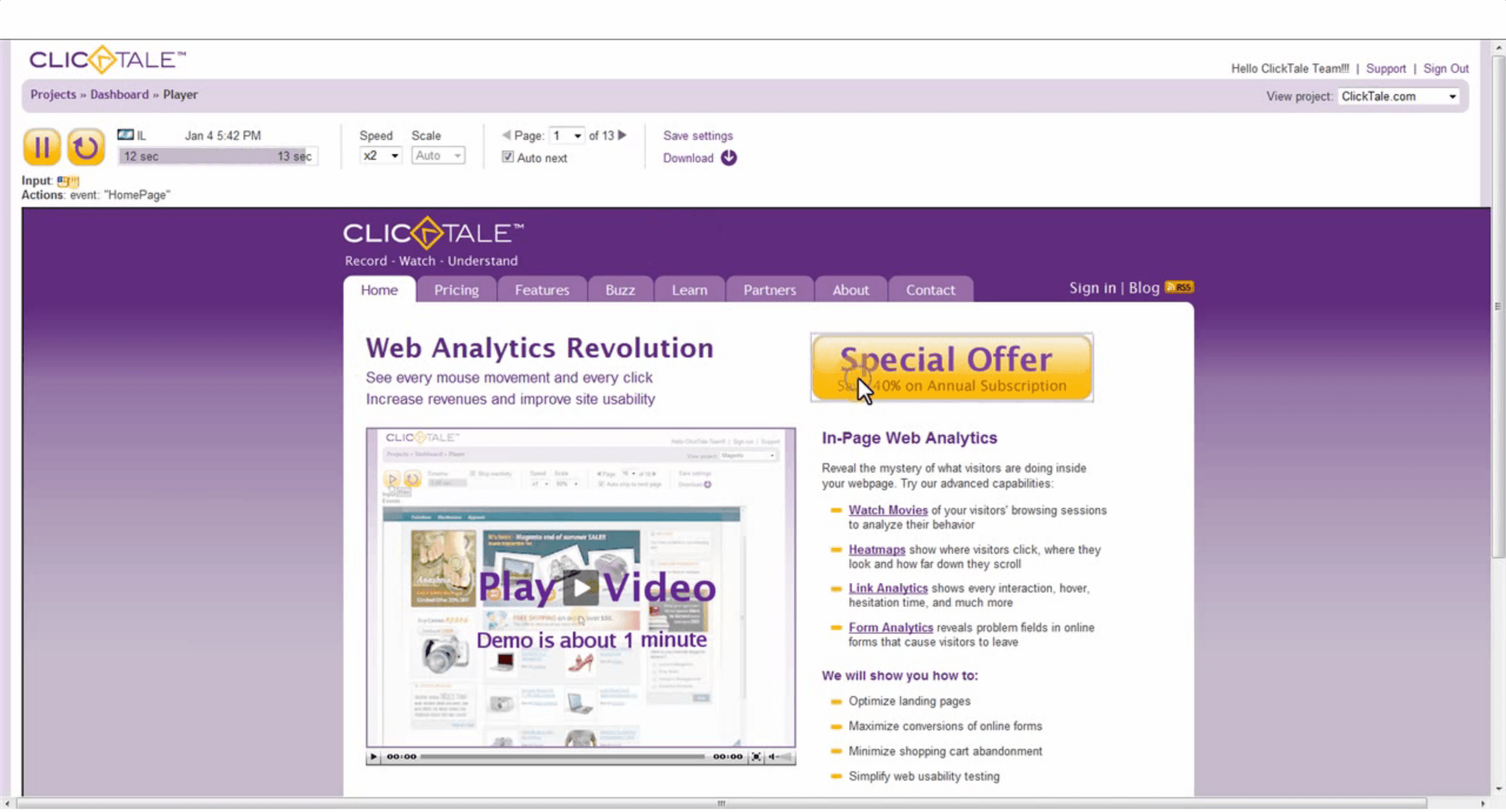 ClickTale Pricing & Reviews 2022 | Web Analytics Software
